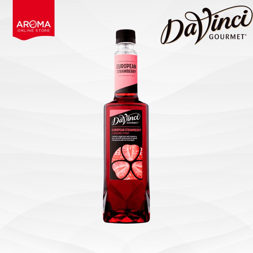 Aroma Online Store | DAVINCI EUROPEAN STRAWBERRY SYRUP 750ML.